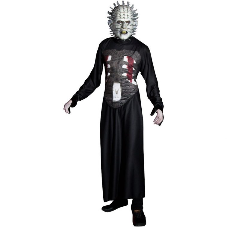 Pinhead Costume - Hellraiser Fancy Dress - Horror Movie Costume