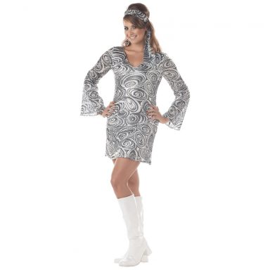 Disco Diva Costume - Funky Groovy Fancy Dress