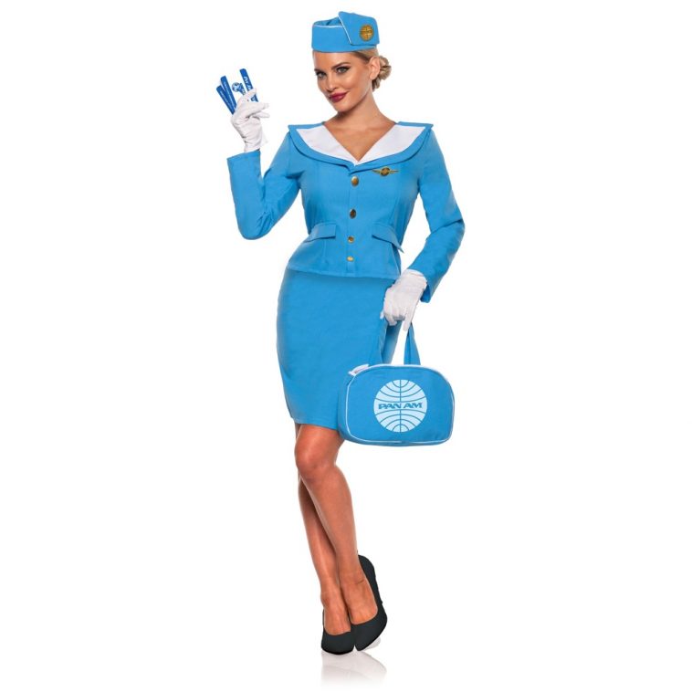 Pan Am Stewardess / Air Hostess Costume - Fancy Dress Uniform