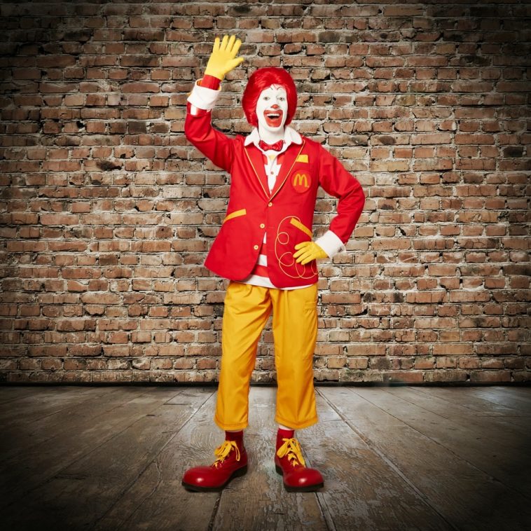 Ronald McDonald Costume - Famous Clown Fancy Dress
