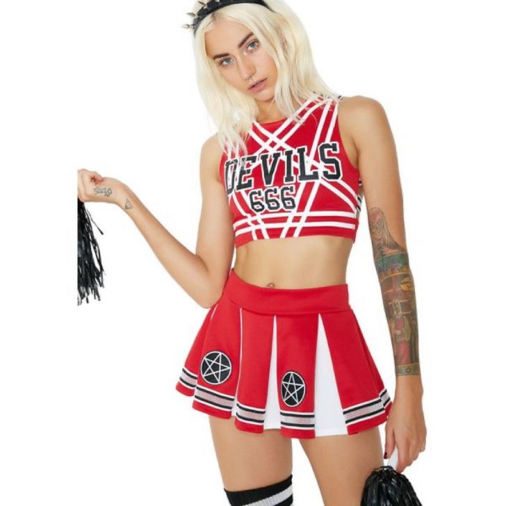 Goth Cheerleader Costume - Cute and Sexy Fancy Dress